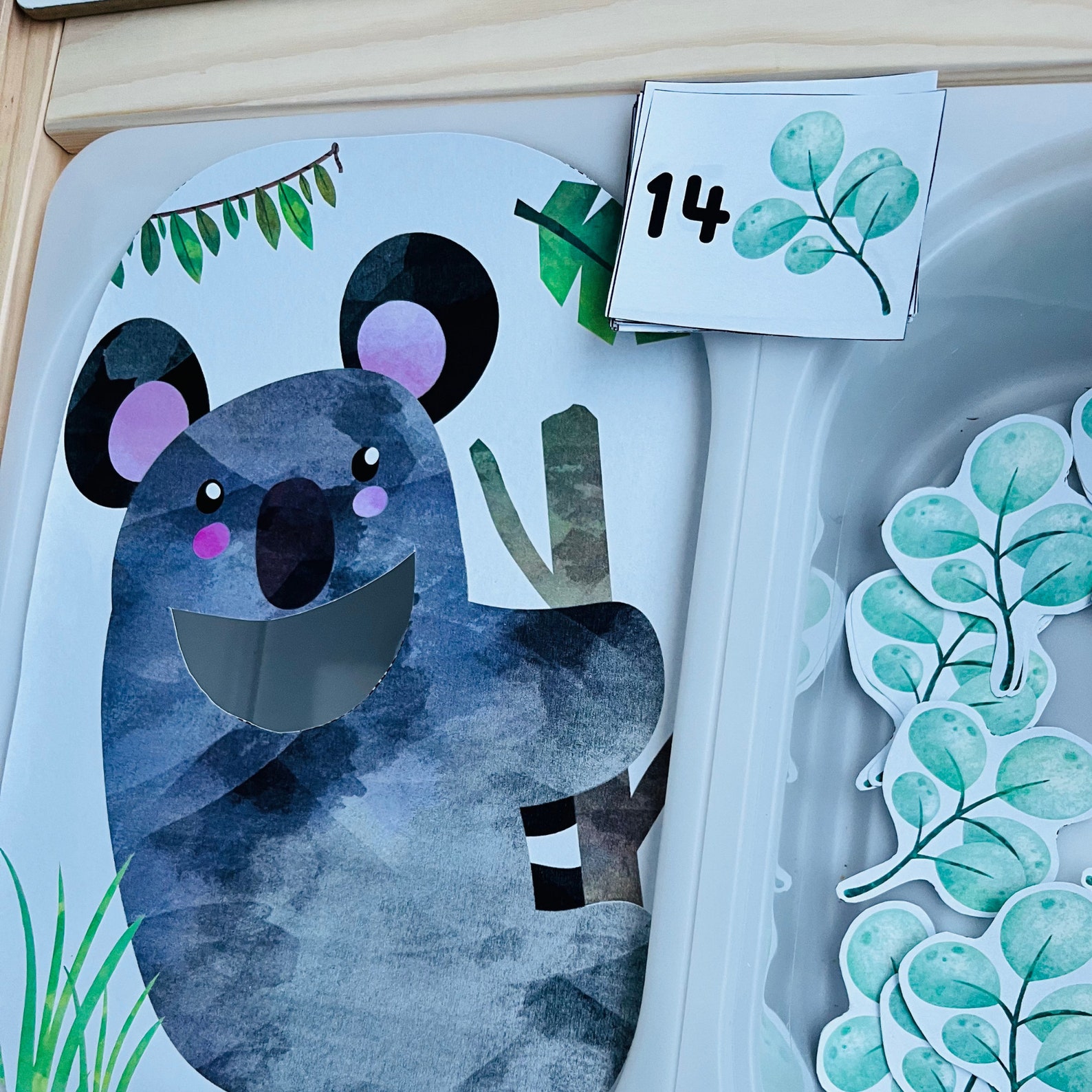 Koala Counting Flisat Insert: Preschool Pretend Play (digital Download ...