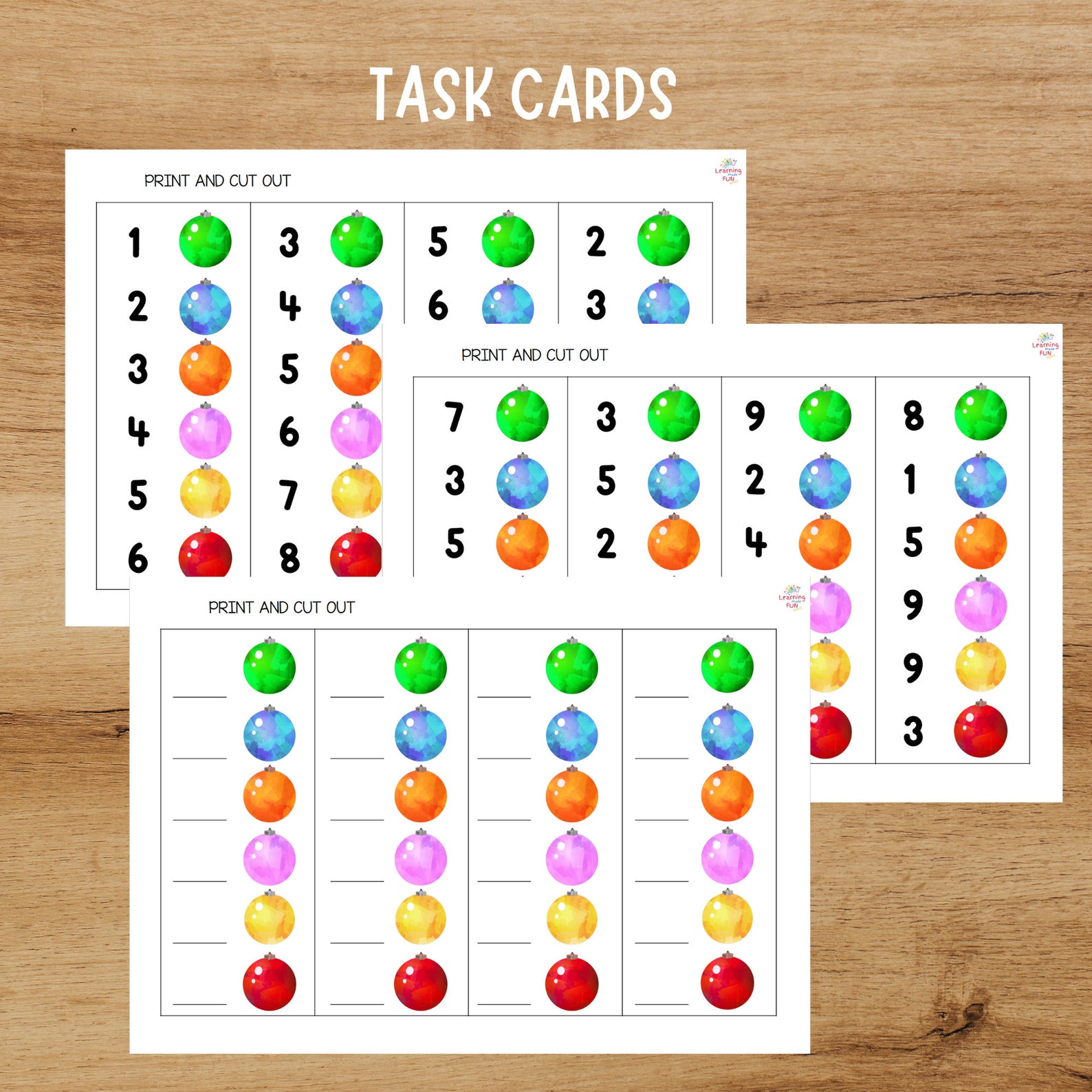 Christmas Tree Color Sorting Flisat Insert (digital Download) - Etsy