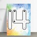 Numbers Formation Flash Cards: Tracing for Preschool (digital Download ...