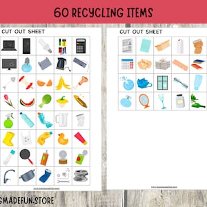 Recycling Game, Earth Day Activity, Waste Sorting Printable, Garbage ...