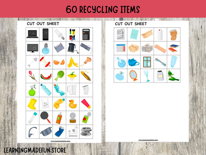 Recycling Game Earth Day Activity Waste Sorting Printable - Etsy