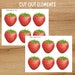 Strawberry Counting to 20, Printable Flisat Insert, Trofast Insert ...