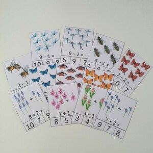 Spring Math Activities, Montessori Flashcards, Addition Activity ...