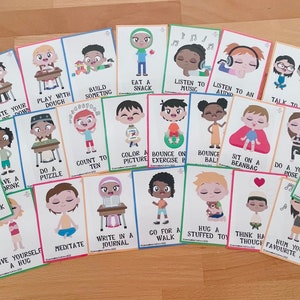 Calm Down Strategies Flashcards, Coping Skills, Techniques, Calm Down ...