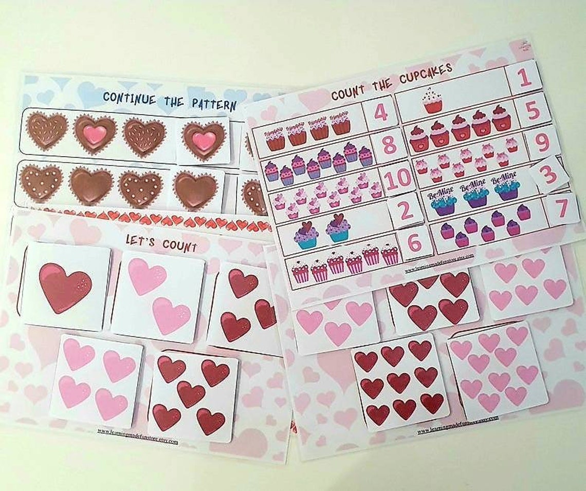 Valentines Day Busy Book Busy Book Printable Learning - Etsy