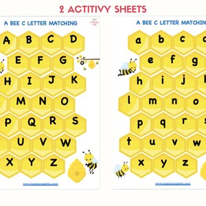ABC Matching Game, Letter Matching, Alphabet Uppercase and Lowercase ...