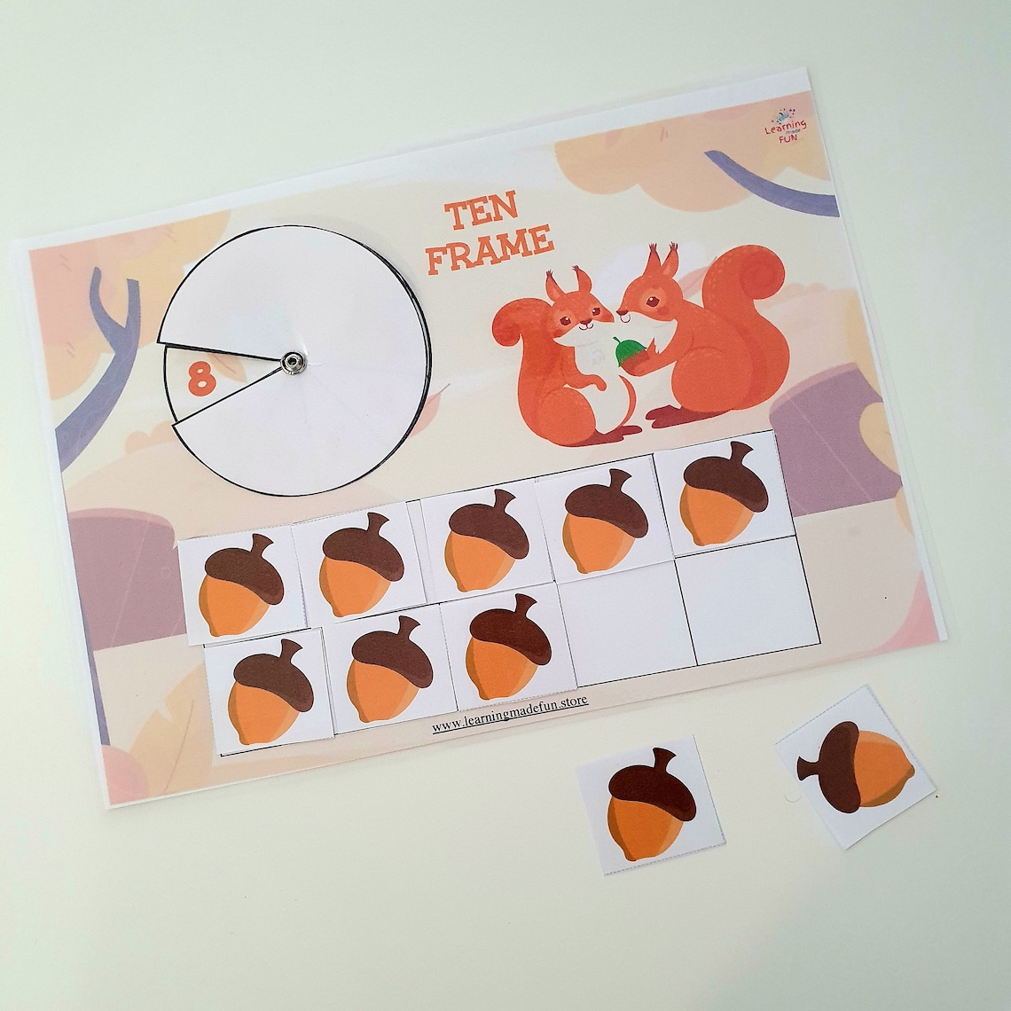Autumn Counting Activity Numbers 1-10 Count Learning - Etsy