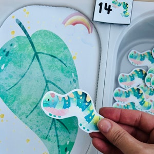 Caterpillars Count to 20, Printable Flisat Insert, Trofast Insert ...