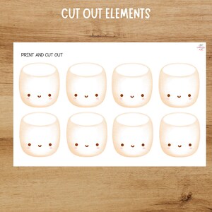 Christmas Hot Cocoa Counting to 20, Printable Flisat Insert, Trofast ...