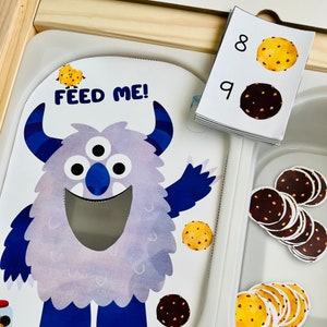 Cookie Counting Printable Flisat Insert, Trofast Insert, Preschool ...