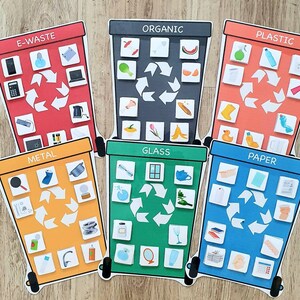 Recycling Game, Earth Day Activity, Waste Sorting Printable, Garbage ...