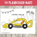 Race Car Play Dough Mats: Fine Motor Skills Activity (digital Download ...
