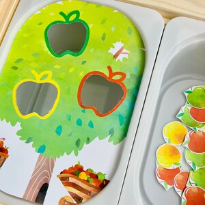 Counting Apples Flisat Insert, Trofast Insert, Flisat Printable ...