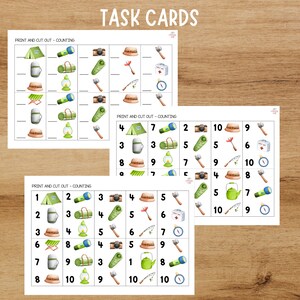 Camping Backpack Counting, Printable Flisat Insert, Trofast Insert ...
