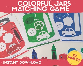 Color Matching Busy Book, Printable Activity, Color Sorting Velcro Game ...