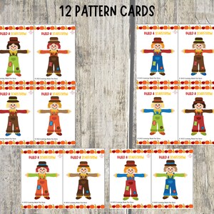 Build a Scarecrow, Autumn Activity Toddler, Busy Book Printable, Fall ...