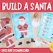 Build a Santa Christmas Activity Toddler Busy Book | Etsy