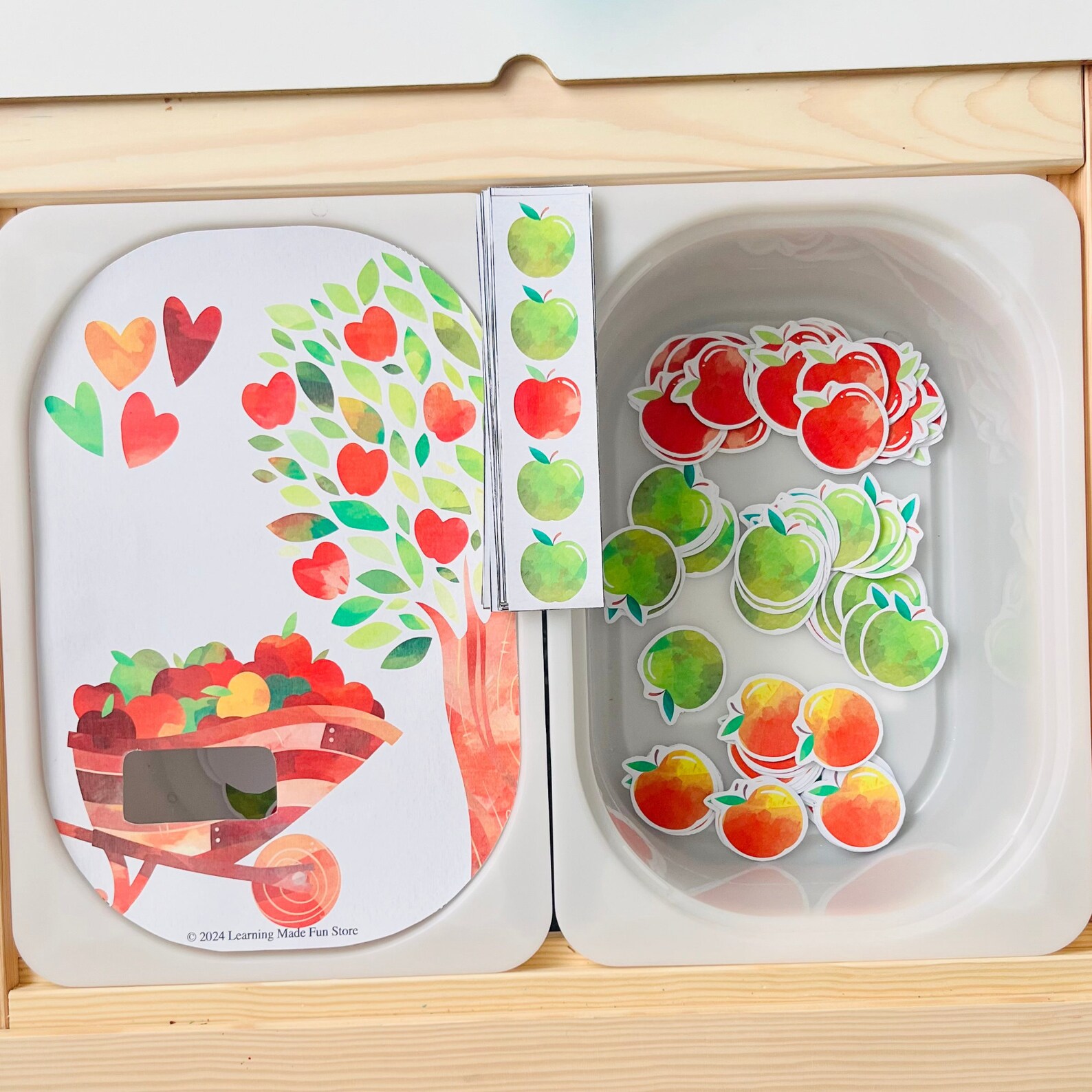 Apples Patterns Flisat Insert, Trofast Insert, Flisat Printable ...