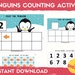Penguin Counting Activity, Numbers 1-10 Count, Count Activities for ...
