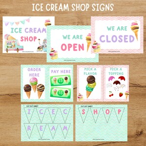 Ice Cream Shop Pretend Play Kit, Summer Dramatic Play, Preschool ...