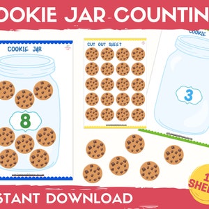 Cookie Jar Counting Activity: Homeschool Printable (digital Download ...