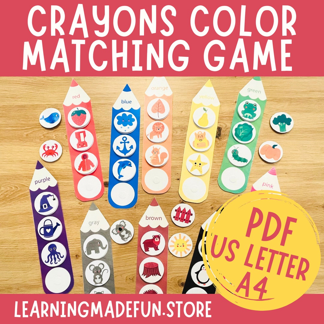 Colors Matching Activities, Colour Sorting, Toddler Busy Book ...