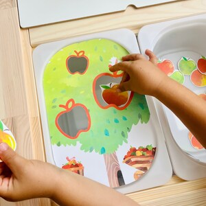 Sorting Size Apples Flisat Insert, Trofast Insert, Flisat Printable ...