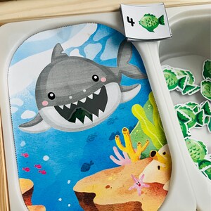 Feed Shark Counting to 20, Printable Flisat Insert, Trofast Insert ...