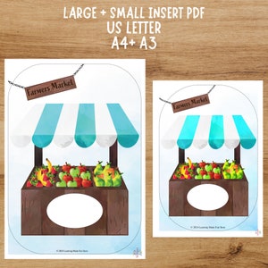 Fruits Market Counting, Printable Flisat Insert, Trofast Insert ...