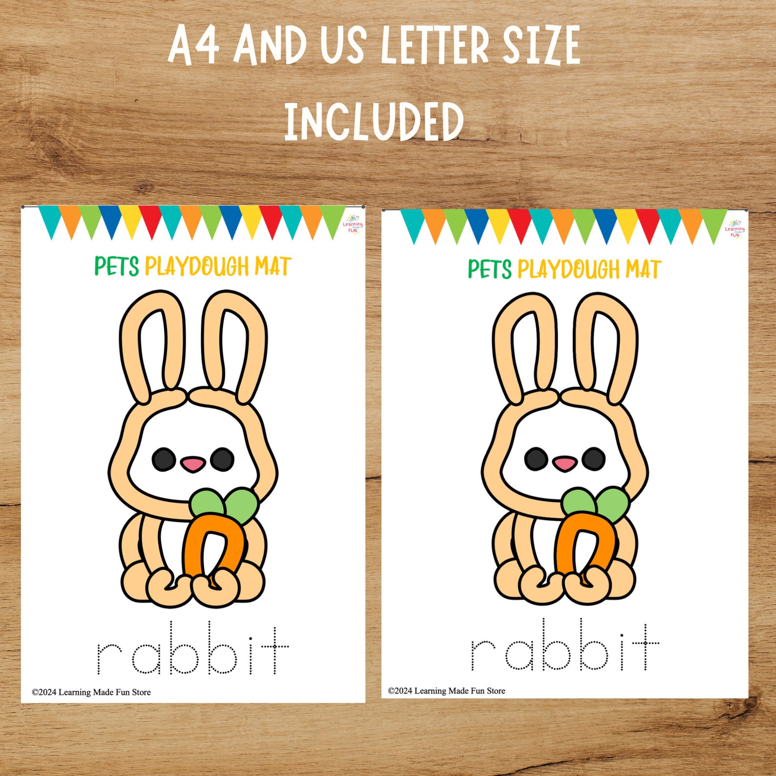 Pet Play Dough Mats: Preschool Learning Activity (digital Download) - Etsy