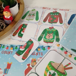 Christmas Busy Book for Toddlers, Busy Book Printable, Learning Binder ...