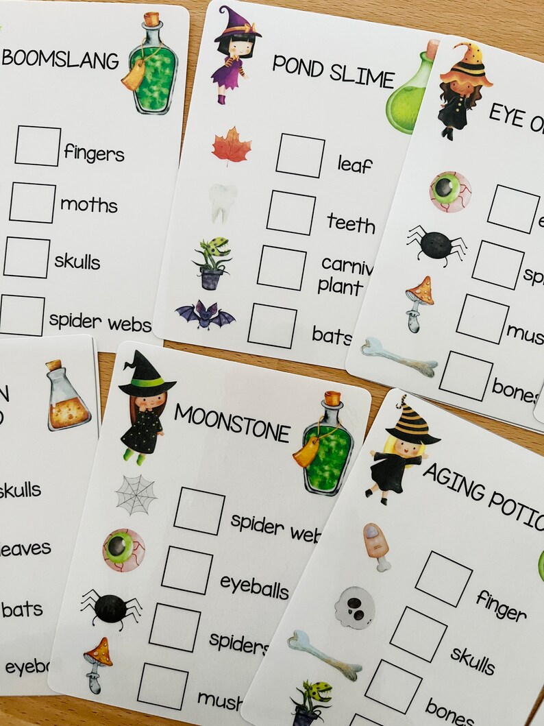 Halloween Potions Dramatic Play Witch Brews Pretend Play - Etsy