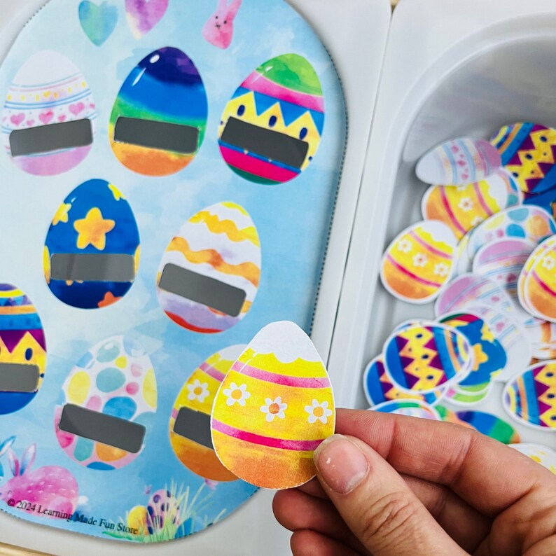 Easter Egg Pattern Sorting Flisat Insert, Toddler Preschool (printable ...