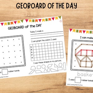 Fall Geoboard Task Cards, Autumn Unit Activity Mats, Preschool Centers ...