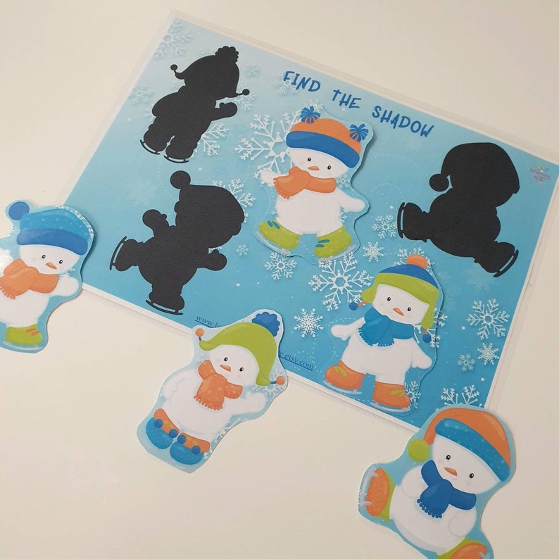 Winter Busy Book Printable Winter Preschool Binder Learning | Etsy