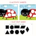 Ladybug Shapes Matching Activity: Printable Busy Book (PDF) - Etsy
