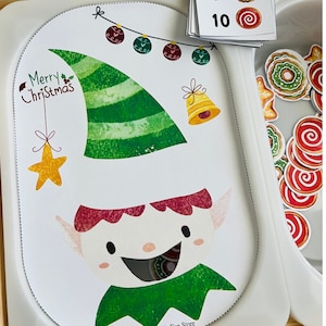 Feed the Elf Flisat Insert, Christmas Counting Activity, Printable ...