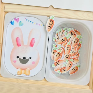 Feed the Bunny Letter Matching Flisat Insert (digital Download) - Etsy
