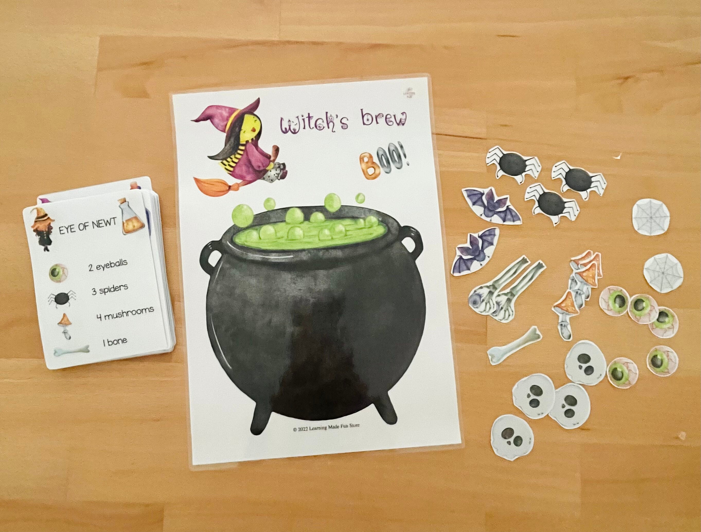 Halloween Potions Dramatic Play: Witch Brews Counting Game (PDF) - Etsy
