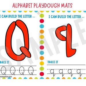 Alphabet Play Doh Cards Toddler Activities ABC Play Dough Mats ...