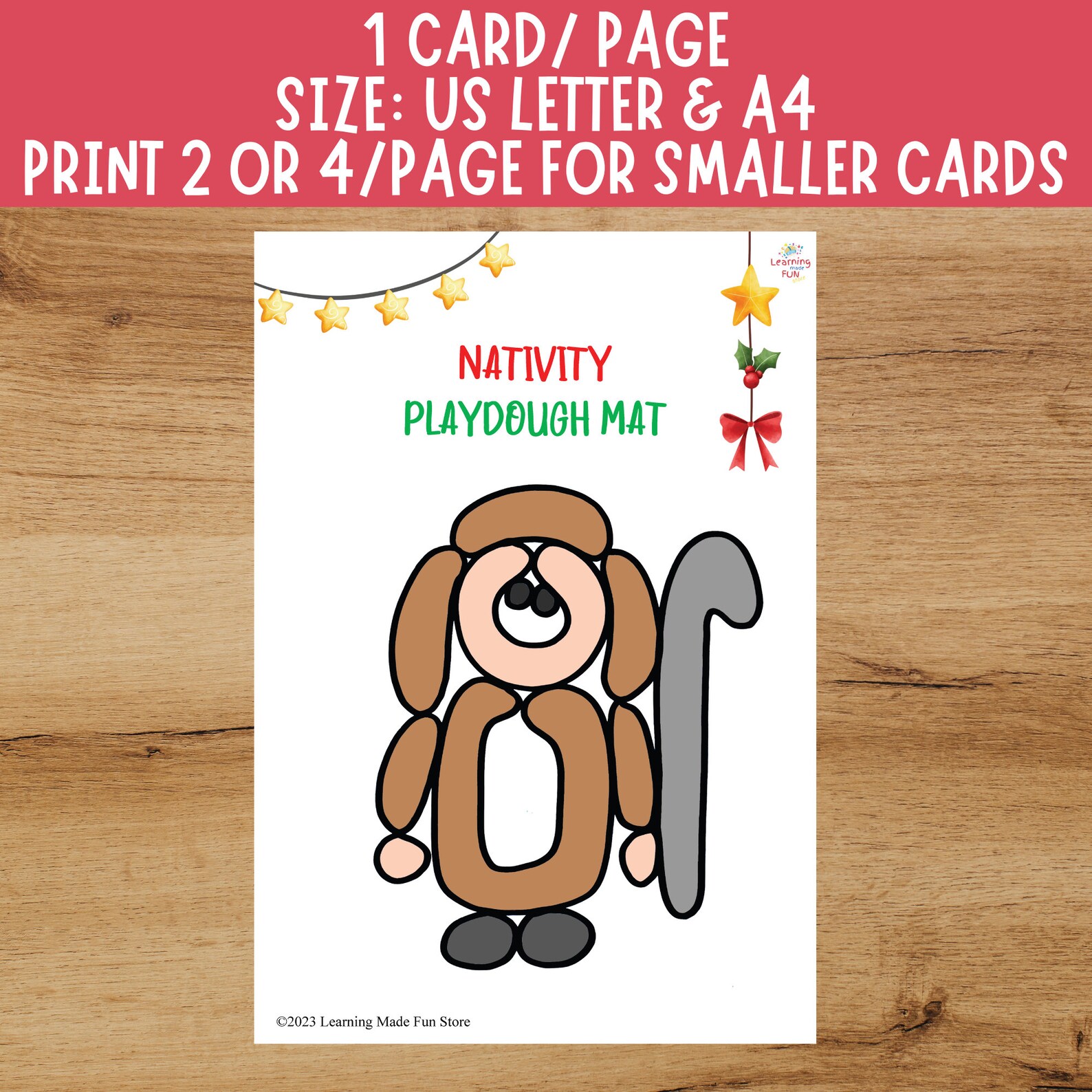 Nativity Playdough Mats: Printable Toddler Activity (PDF) - Etsy