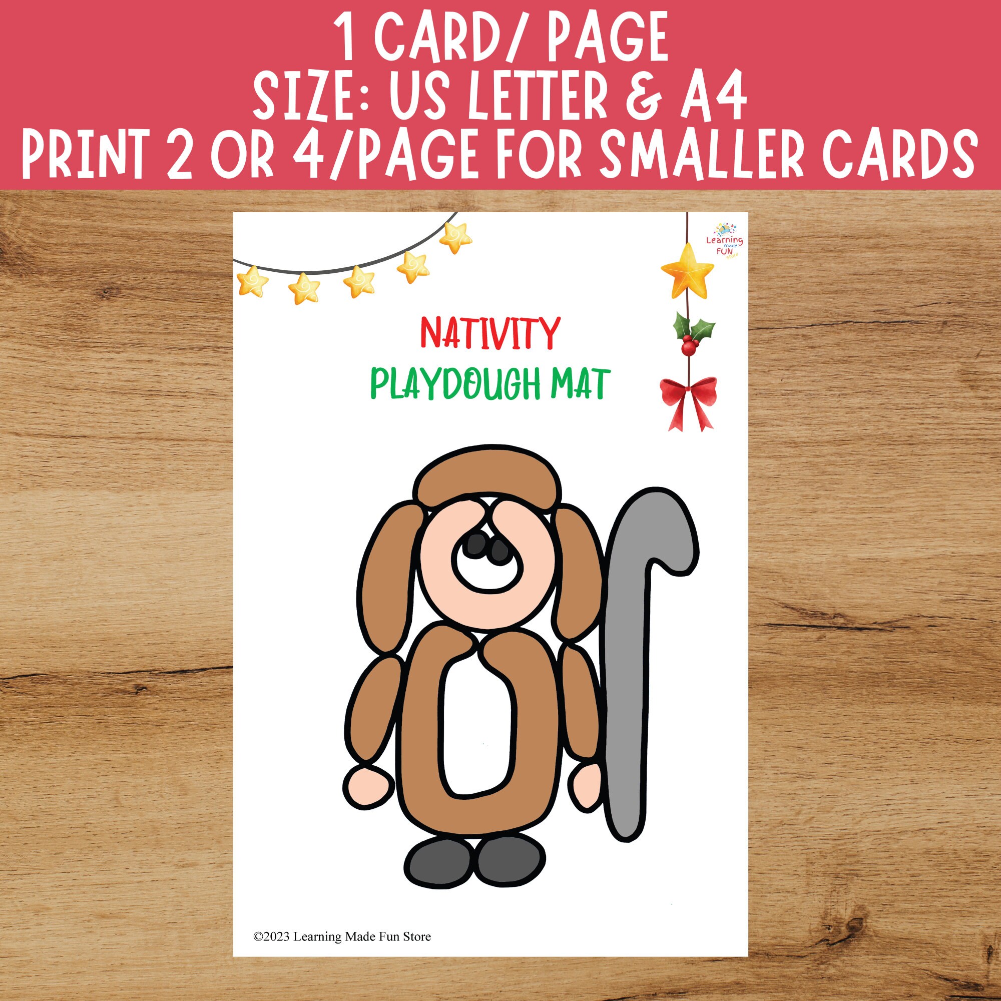 Nativity Playdough Mats: Printable Toddler Activity (PDF) - Etsy