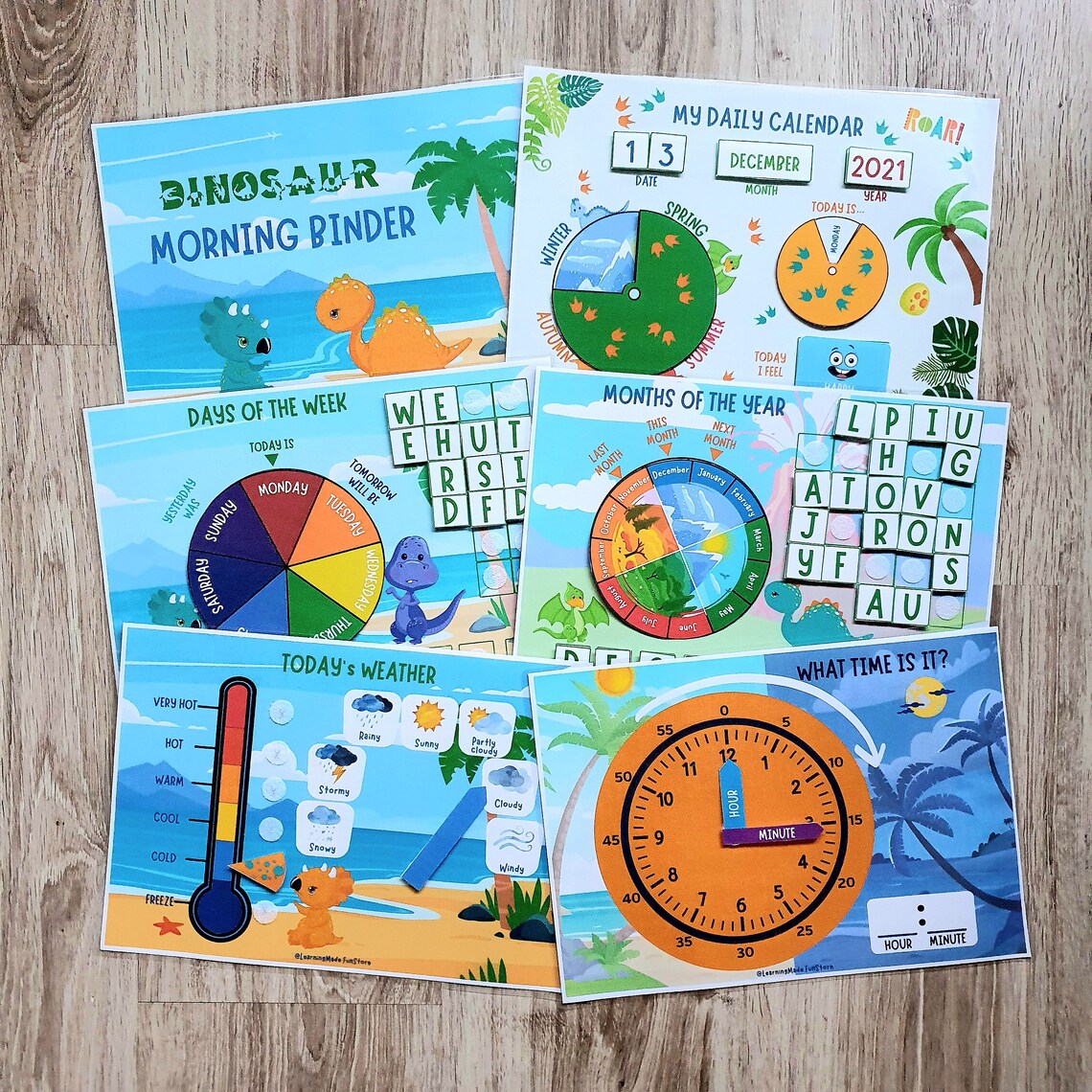 Morning Calendar Circle Time Printable Binder Preschool - Etsy