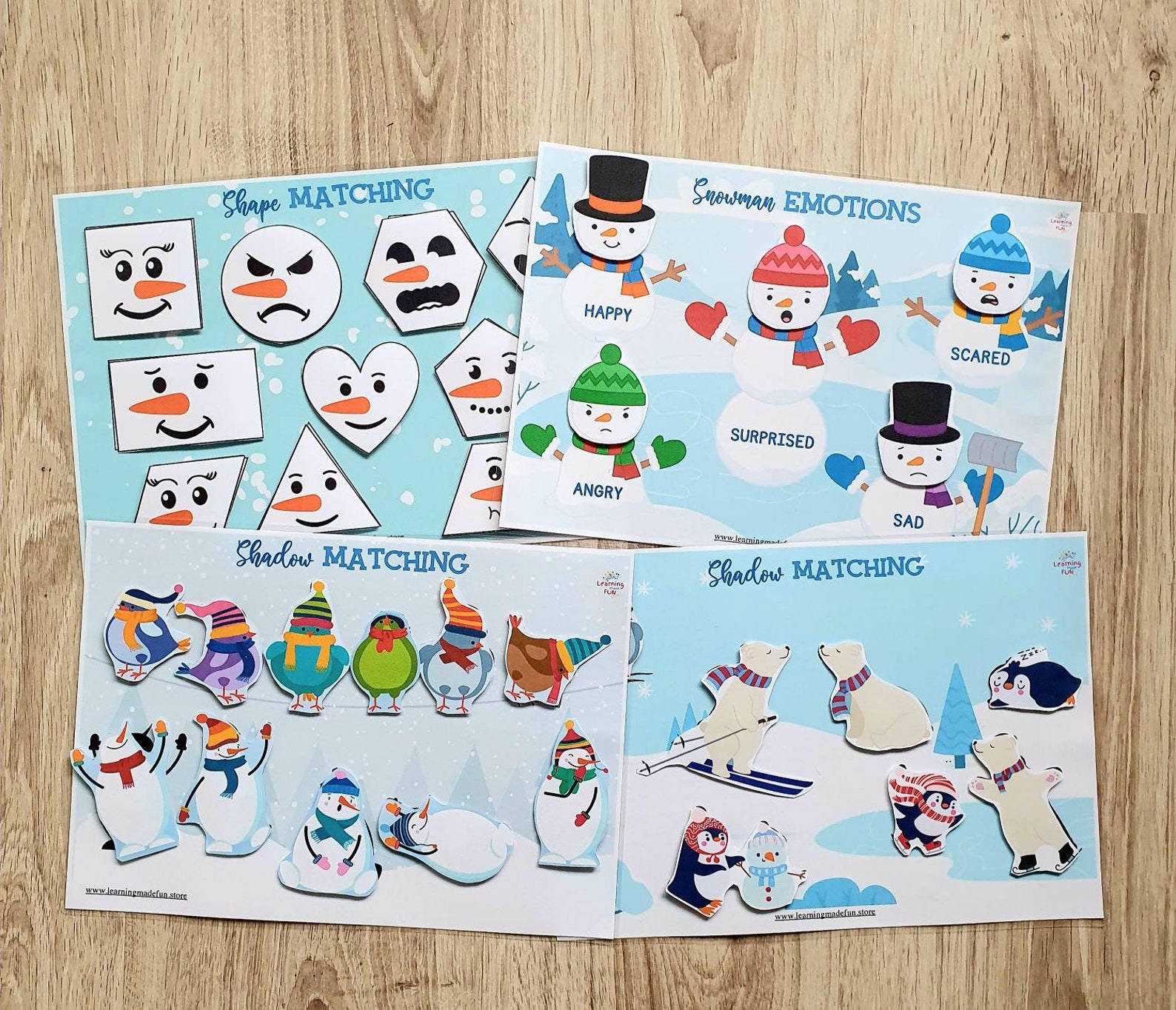 Winter Busy Book, Learning Binder, Preschool Learning Activities, Busy ...