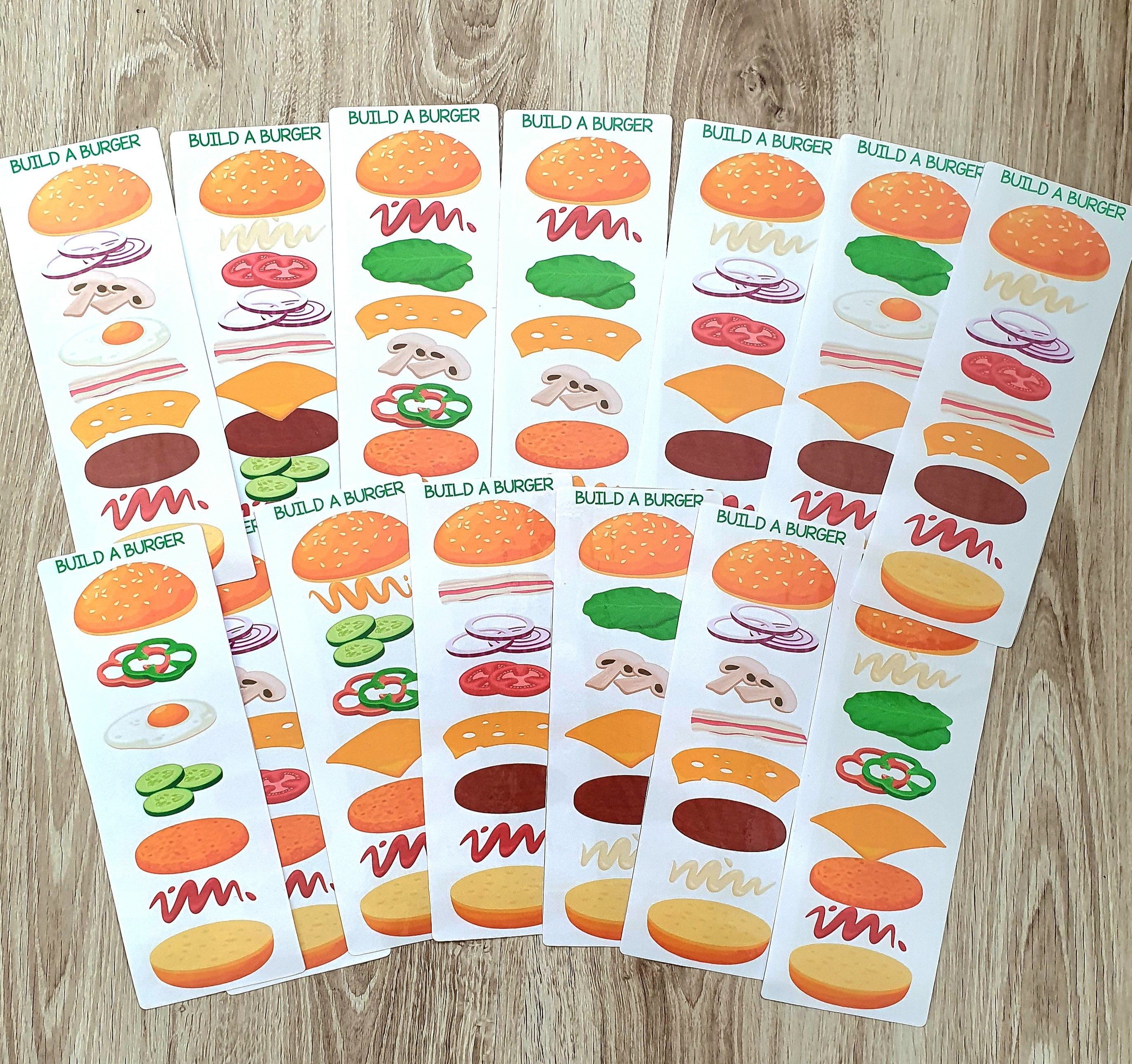 Build a Burger Pretend Play Burger Dramatic Play Preschool - Etsy UK