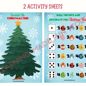 Decorate the Christmas Tree, Christmas Busy Book Page, Christmas Games ...