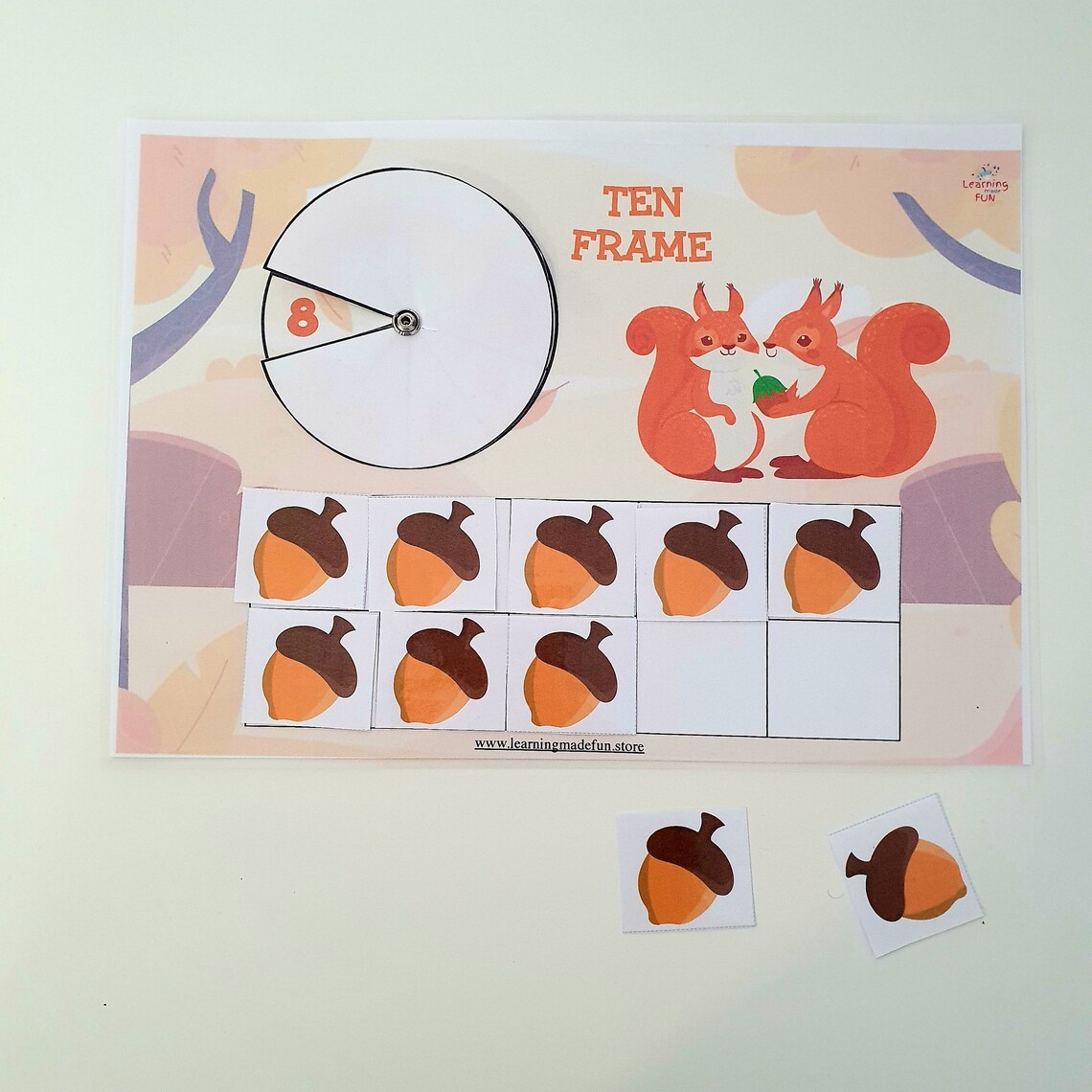 Autumn Counting Activity Numbers 1-10 Count Learning - Etsy