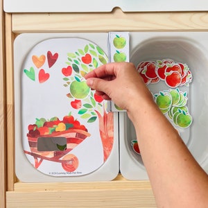 Apples Patterns Flisat Insert, Trofast Insert, Flisat Printable ...