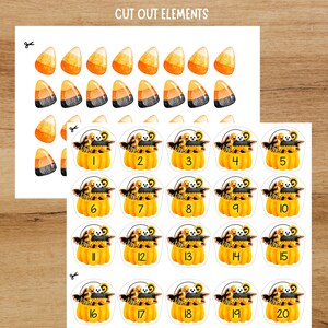 Halloween Counting Printable Flisat Insert, Trofast Insert, Preschool ...