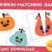 Halloween Matching Game Pumpkin Matching Activity Halloween | Etsy